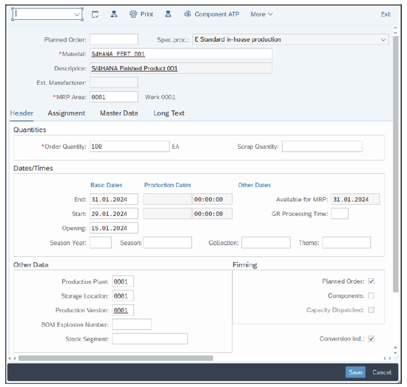 Managing Planned Orders in SAP S/4HANA