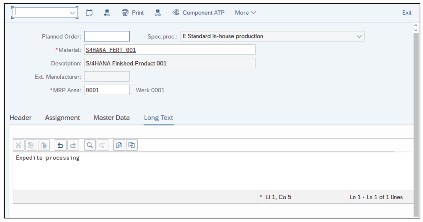 Managing Planned Orders in SAP S/4HANA