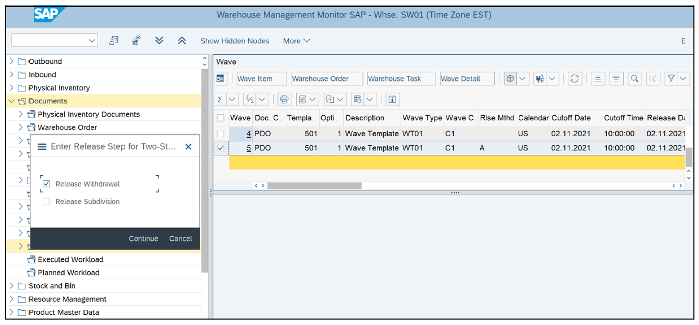 Two-Step Picking in SAP EWM