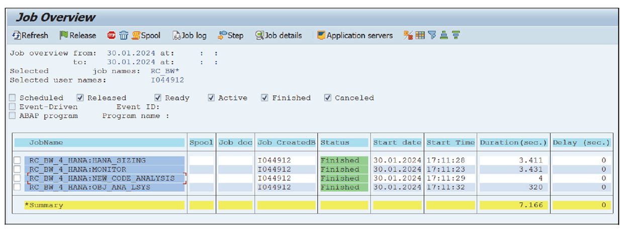 SAP Readiness Check for SAP BW/4HANA