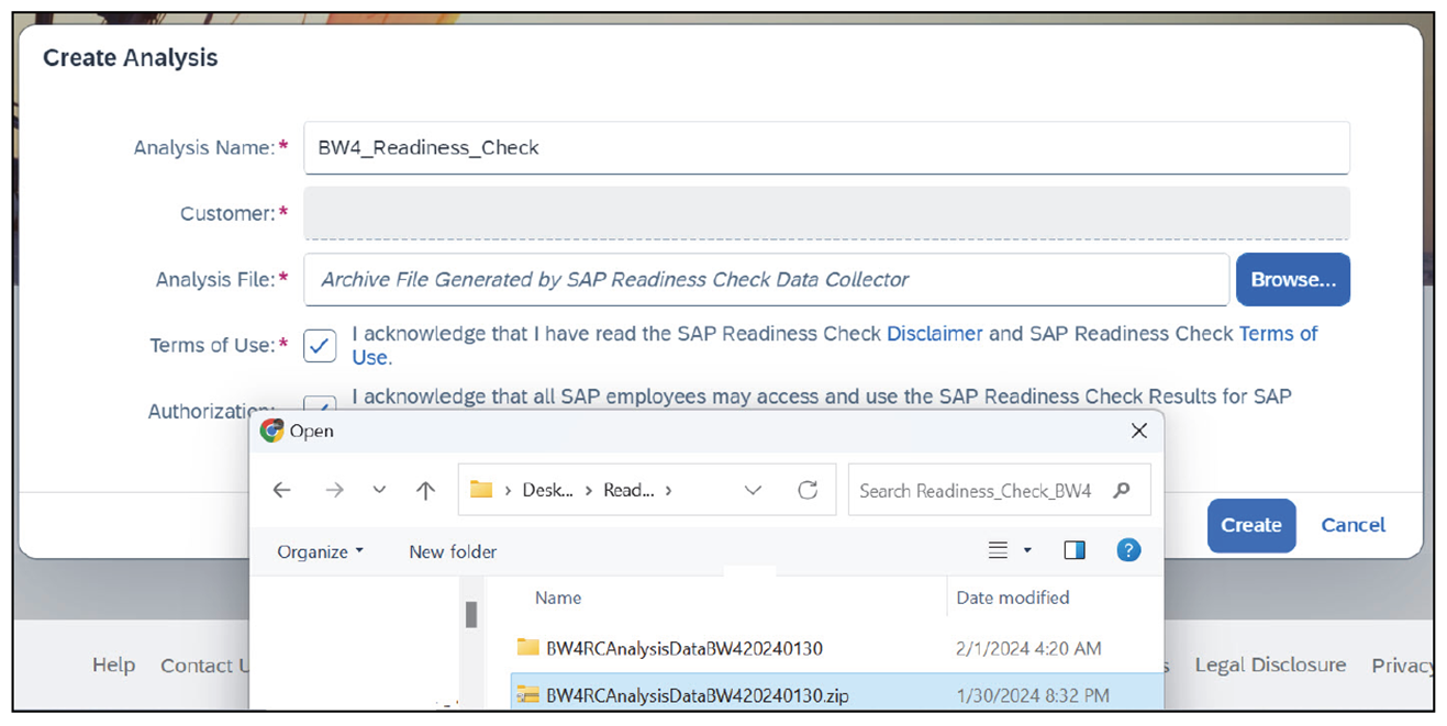 SAP Readiness Check for SAP BW/4HANA