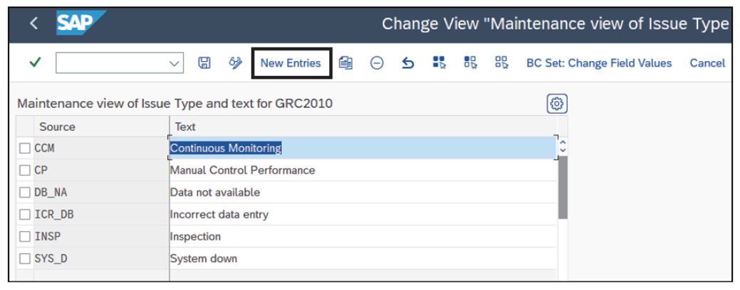 Configuring Ad Hoc Issue Management in SAP Process Control