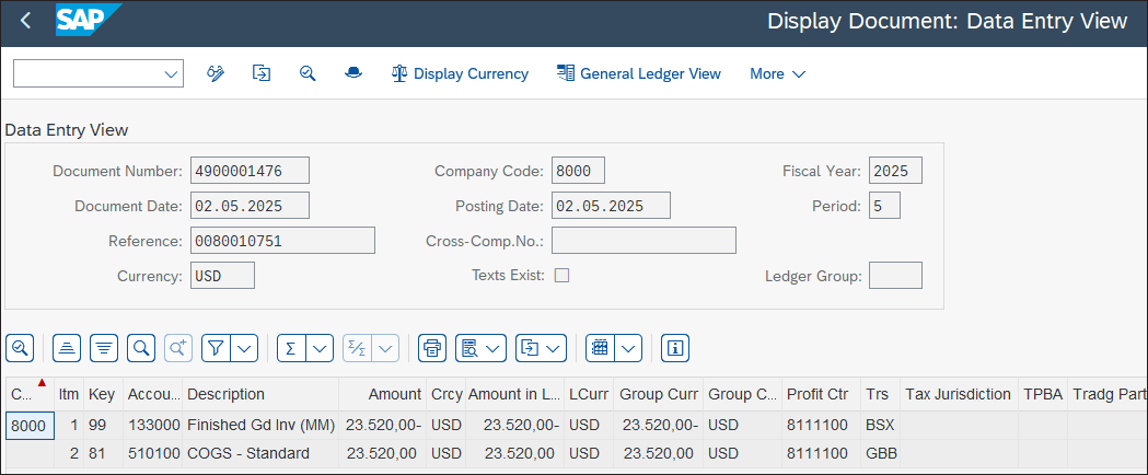 How to Split Cost of Goods Sold (COGS) with SAP S/4HANA Finance