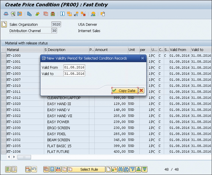 Pricing With SAP SD How To Perform Mass Change And Creation Of